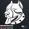 Awesome Pitbull Head Car Window Vinyl Decal Sticker | Dog Decals