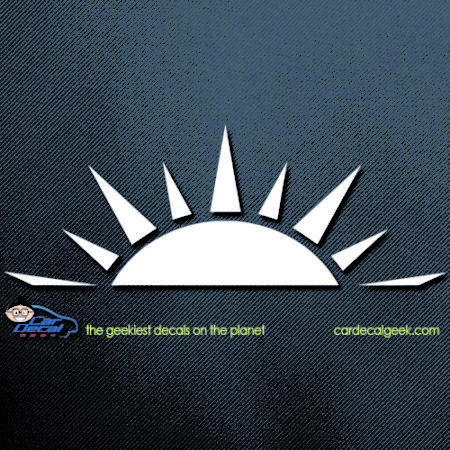 Setting Sun Car Window Vinyl Decal Sticker | Tropical Decals