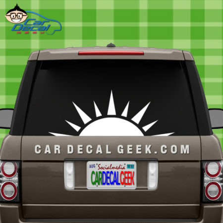 Setting Sun Car Window Vinyl Decal Sticker | Tropical Decals