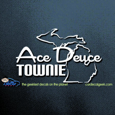Ace Deuce Townie Car Window Decal Sticker | Michigan Decals
