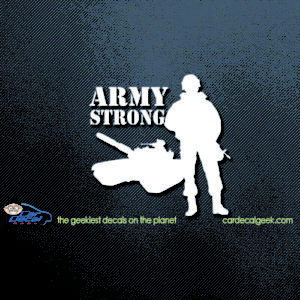 Army Strong Car Window Vinyl Decal Sticker | Military Decals