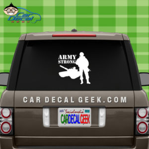 Army Strong Car Window Vinyl Decal Sticker | Military Decals