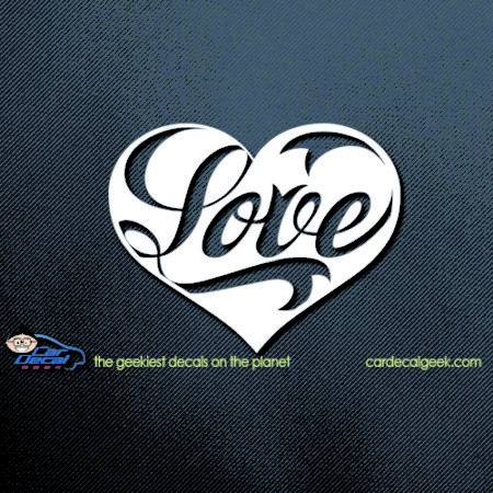 Love in the Heart Car Window Decal Sticker | Love Decals