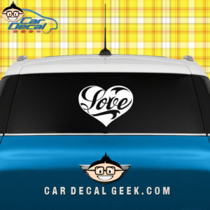 Love in the Heart Car Window Decal Sticker | Love Decals