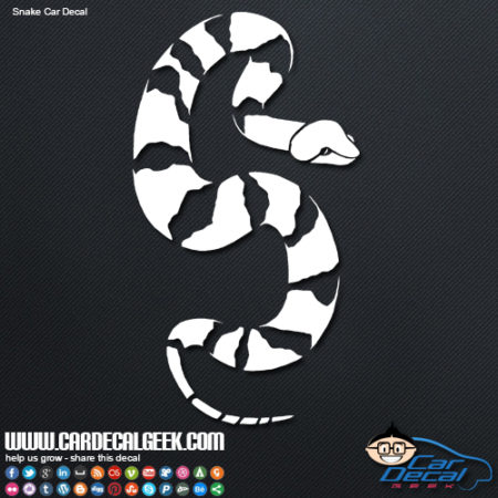 Awesome Reptile Snake Vinyl Car Window Decal Sticker | Wildlife Decals