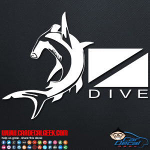 Hammerhead Scuba Dive Flag Vinyl Car Window Decal