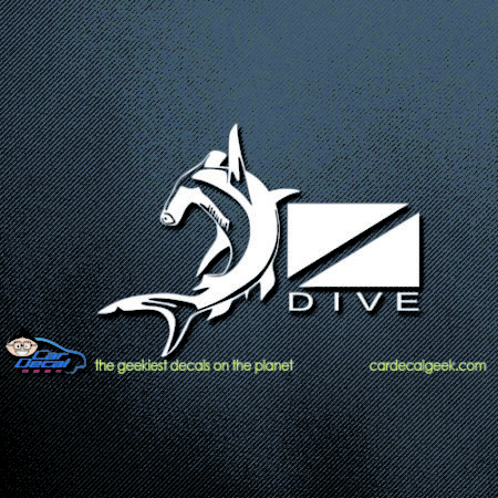 Hammerhead Scuba Dive Flag Vinyl Car Window Decal