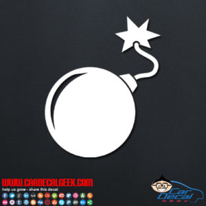 Bomb Car Window Vinyl Decal Sticker | Fun Car Decals