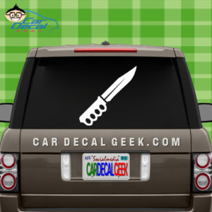 Brass Knuckle Weapon Knife Car Decal Sticker