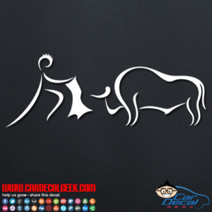 Bull and Matador Bullfighting Car Window Vinyl Decal Sticker