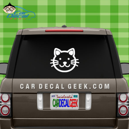 Cute Kitty Cat Car Vinyl Decal Sticker Graphic| Cat Decals