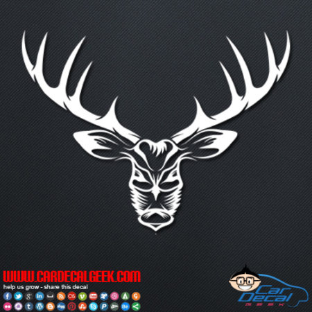 Bad Ass Deer Car Truck Decal Sticker | Hunting Decals