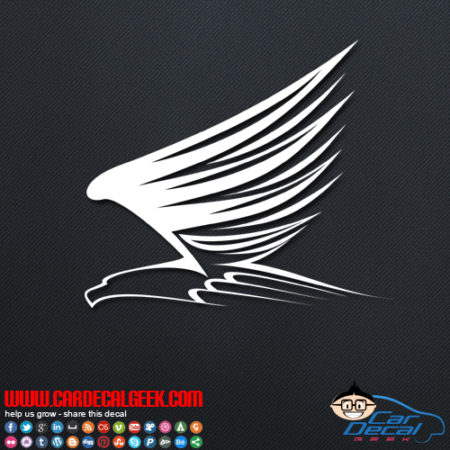 Flying Eagle Vinyl Car Window Decal Sticker | Bird Decals