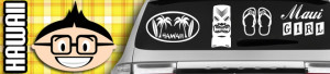 Hawaii Car Window & Wall Vinyl Decals and Stickers
