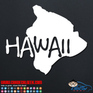 Hawaii Island Car Window Vinyl Decal Sticker
