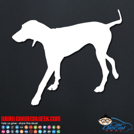 Hunting Dog Vinyl Decal Window Sticker | Dog Decals