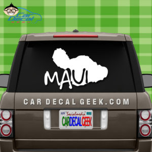Maui Hawaii Island Car Window Vinyl Decal Sticker