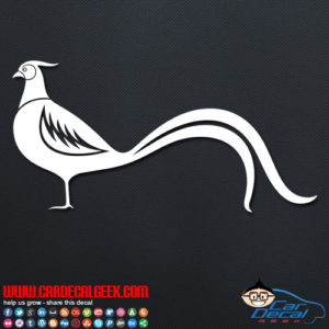 Pheasant Bird Car Vinyl Decal Window Sticker Graphic