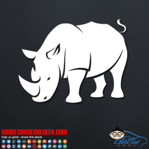 Awesome Rhinoceros Decal Sticker Graphic