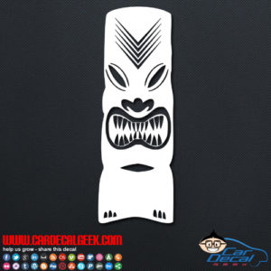 Awesome Hawaii Tiki Car Window Decal Sticker