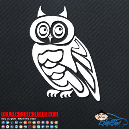 Wise Old Owl Car Window Truck Decal Sticker | Owl Decals