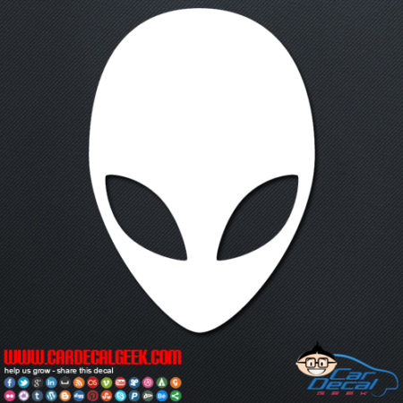 UFO Space Alien Face Car Window Decal | UFO Decals