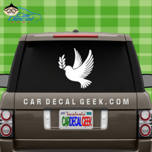 Dove Bird Symbol of Peace Car Window Decal Sticker Graphic