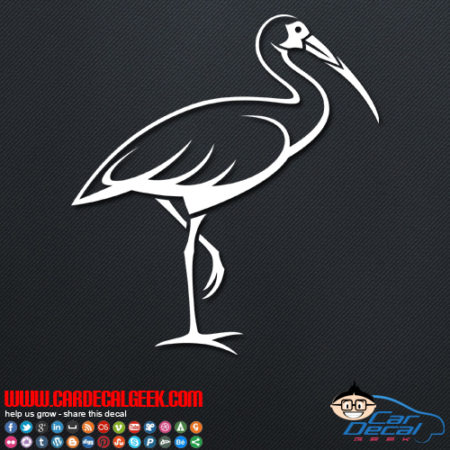 Egret Bird Car Window Decal Sticker Graphic | Bird Decals