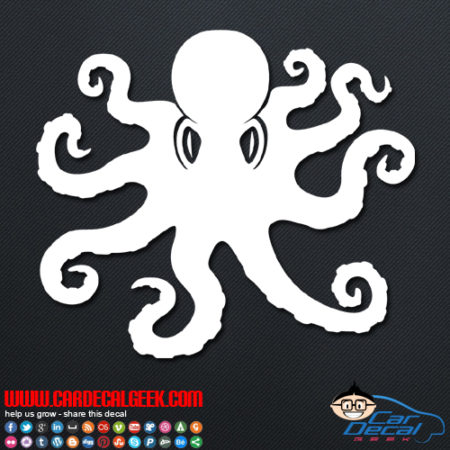 Awesome Octopus Vinyl Car Window Decal Sticker Graphic