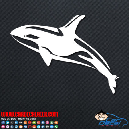 Orca Killer Whale Car WIndow Decal Sticker | Whale Decals