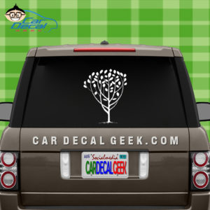 Peace Tree Vinyl Car Window Decal Sticker | Peace Decals