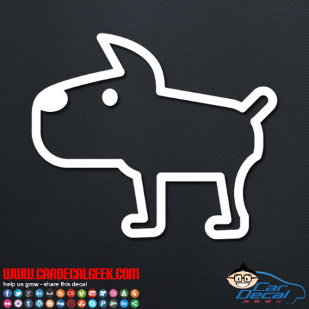 Cute Adorable Doggy Vinyl Decal Sticker Graphic