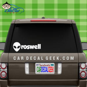 Roswell Alien Vinyl Car Window Decal Sticker | Sci-Fi Decals