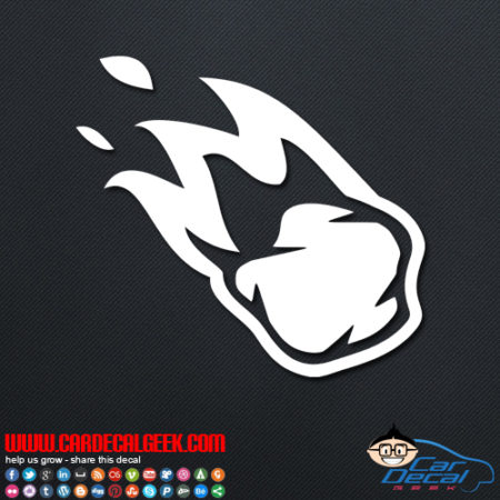 Asteroid Meteor Vinyl Window Car & Wall Decal Sticker