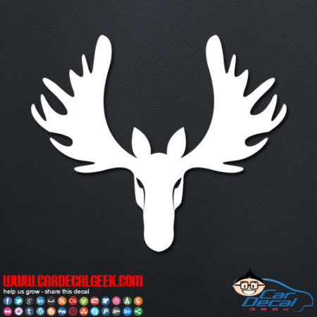 Hunting Moose Car Window Vinyl & Wall Decal Sticker