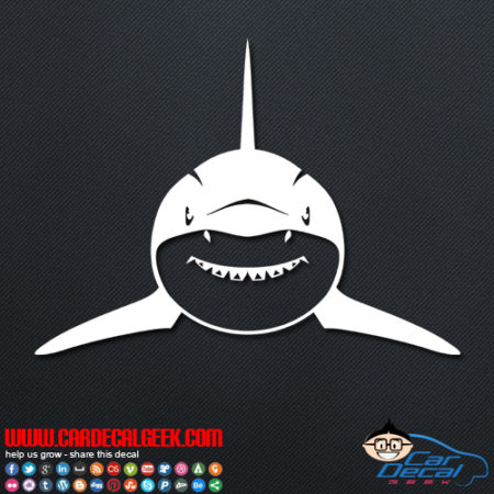 Cool Shark Vinyl Car Window Vinyl Decal Sticker