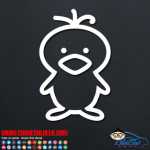 Cute Chick Bird Car Window Vinyl Decal Sticker | Cute Decals