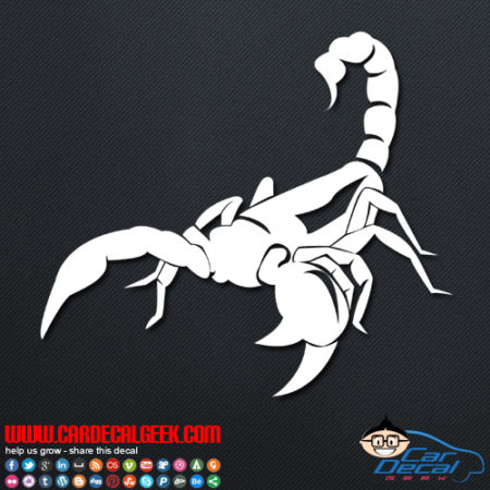 Venomous Scorpion Vinyl Car & Wall Decal Sticker Graphic