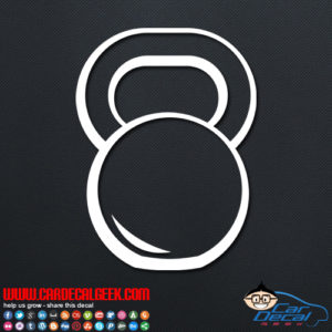 Kettlebell Vinyl Car & Wall Window Decal Sticker