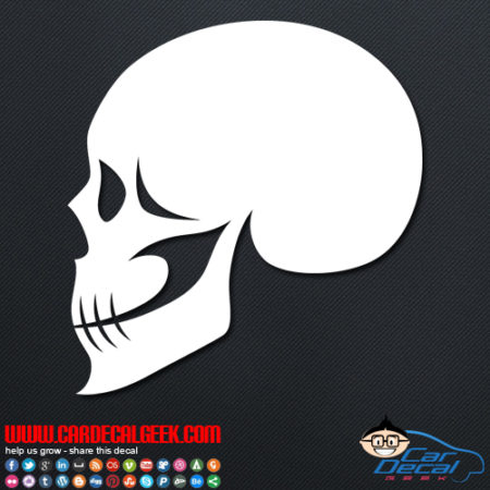 Scary Skull Vinyl Car Window Decal Sticker | Skull Decals