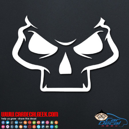 Sinister Skull Vinyl Car & Wall Decal Sticker Graphic