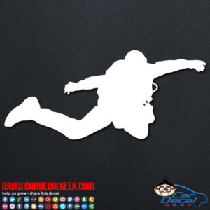 Skydiver Free Fall Vinyl Window Car & Wall Decal Sticker