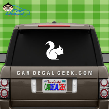 Cute Squirrel Vinyl Car & Wall Decal Sticker Graphic Cling