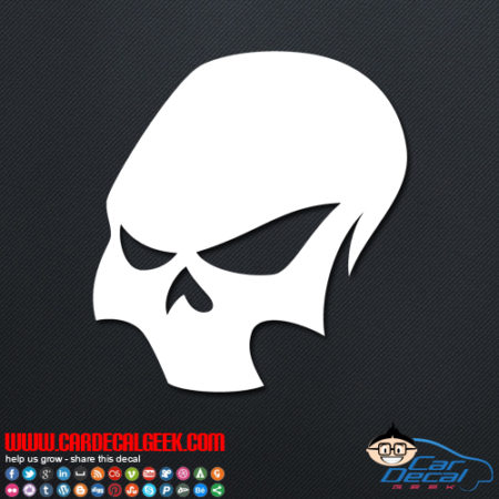 Wicked Skull Vinyl Car Window Decal Sticker | Skull Decals