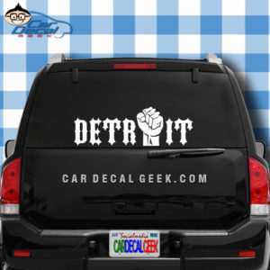 Detroit Fist Power Car Truck Car Decal Sticker | Detroit Decals