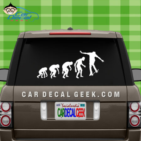 Skateboarding Evolution Vinyl Car Truck Decal Sticker Graphic
