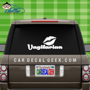 Vagitarian Lesbian Vinyl Decal Sticker Graphic | Gay Decals