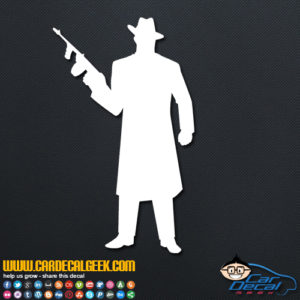 Gangster Mobster Car Window Decal Sticker