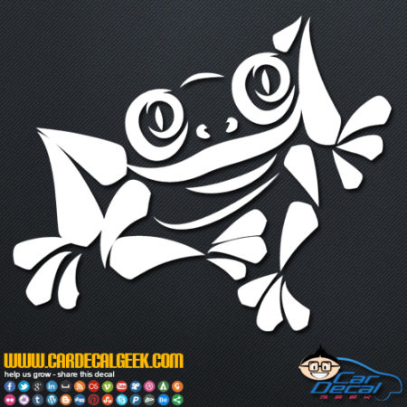 Cool Tree Frog Car Window Decal Sticker | Wildlife Decals