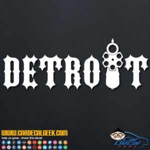 Detroit Car Window Decal Sticker Graphic
